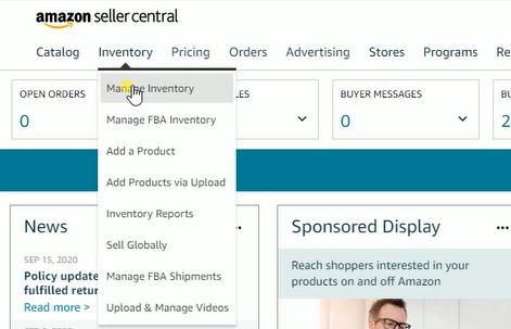 Creating Variations to an Existing Amazon Listing